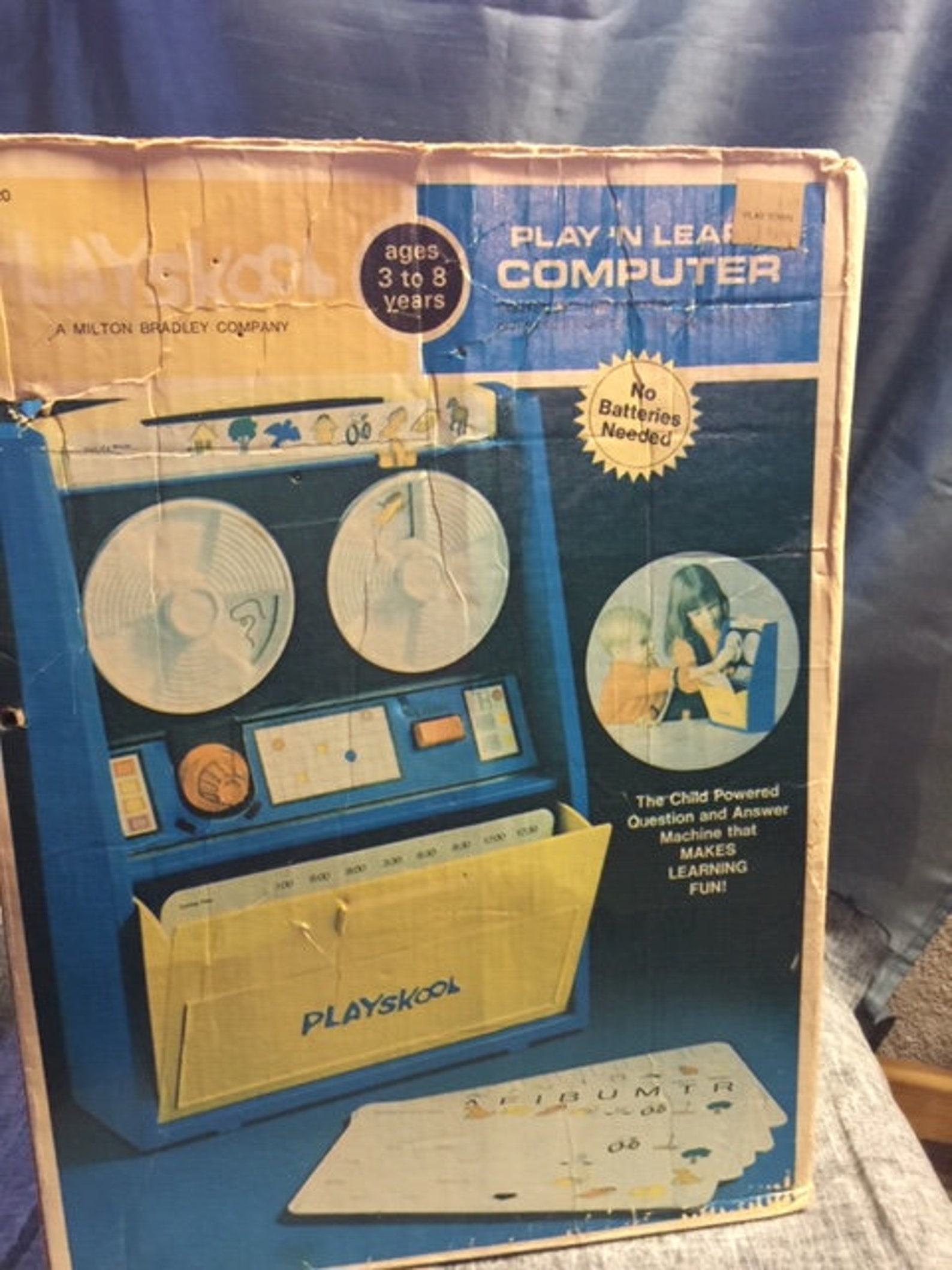 Milton Bradley Playskool Vintage 1972 Computer ENIAC Style Mainframe ...