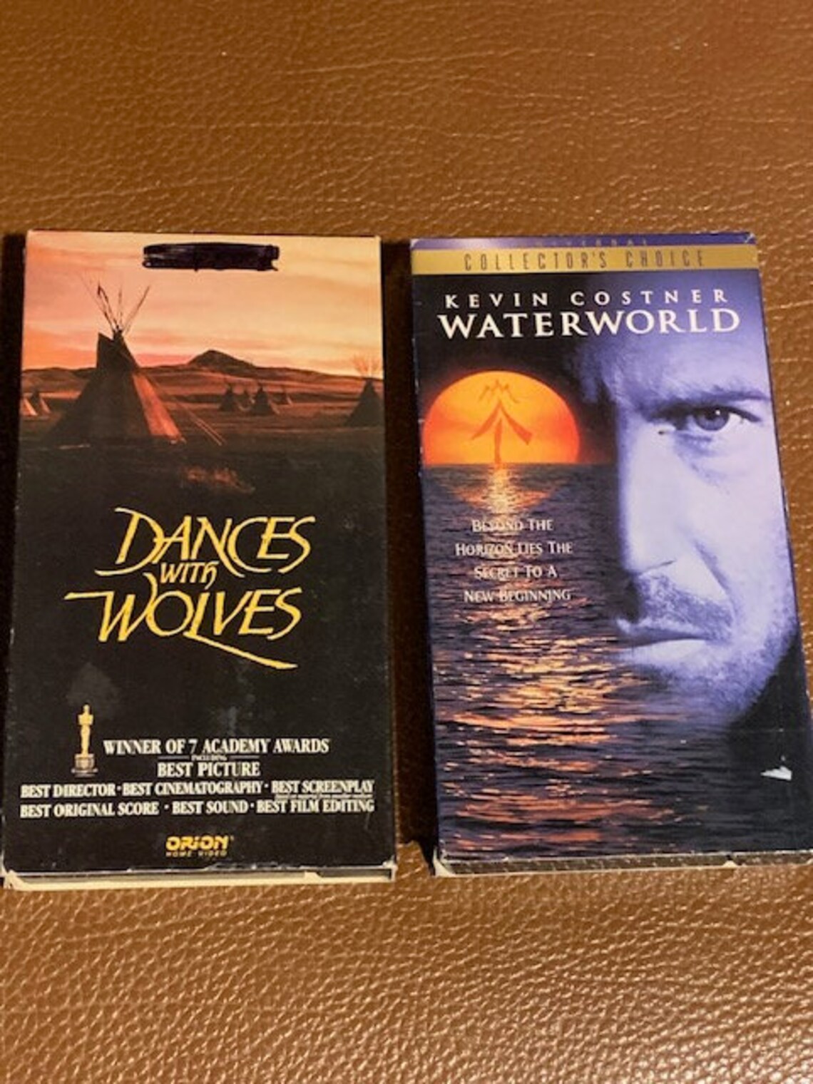 Movies VHS Kevin Costner Waterworld and Dances With Wolves Retro ...