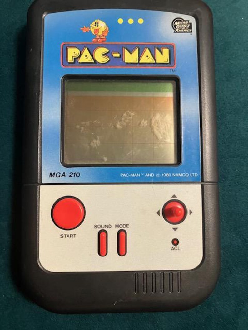 Pac Man Classic Electronic Handheld LCD Game Collectible - Etsy