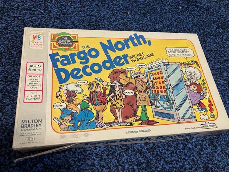 Fargo North Decoder Vintage Milton Bradley Board Game - Etsy