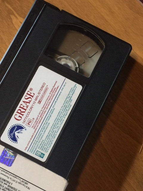 Grease VHS Movie Cassette 1990 Classic Vintage Tape Iconic Film Musical ...