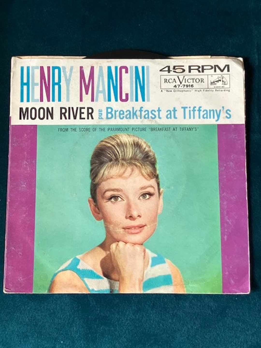 Moon River Henry Mancini Classic Single 45 RPM Vinyl Record - Etsy