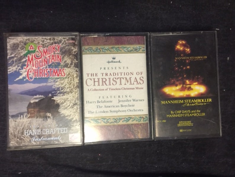 Classic Christmas Cassette Tapes - Manheim Steamroller - Smoky Mountain ...