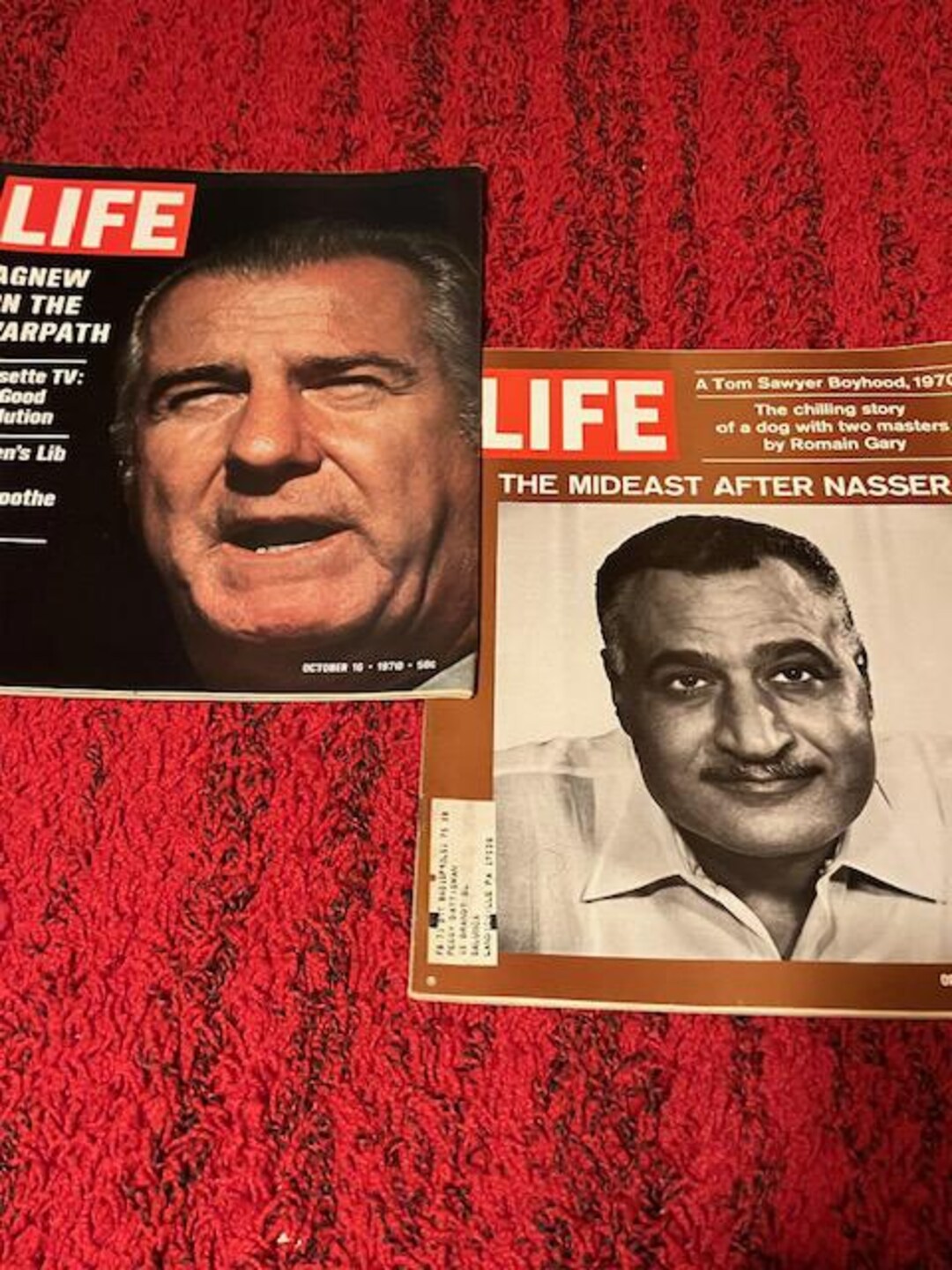 Life Magazine October 1970 Two Editions Spiro Agnew and Nasser - Etsy