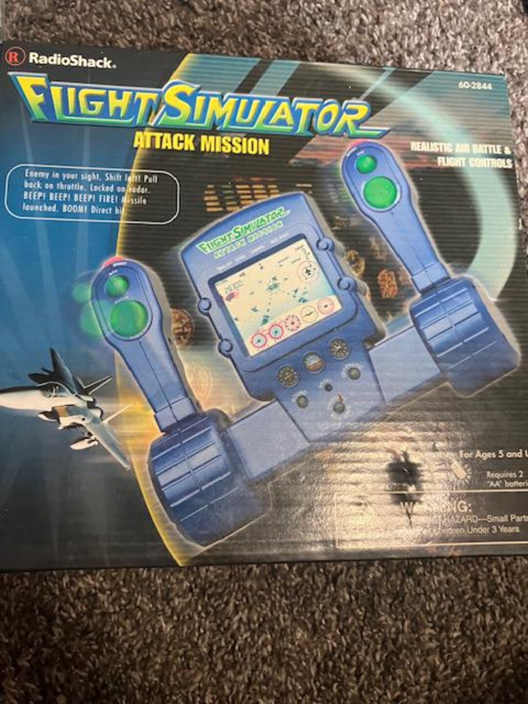 Radio Shack Vintage Flight Simulator Under Attack Electronic Handheld ...