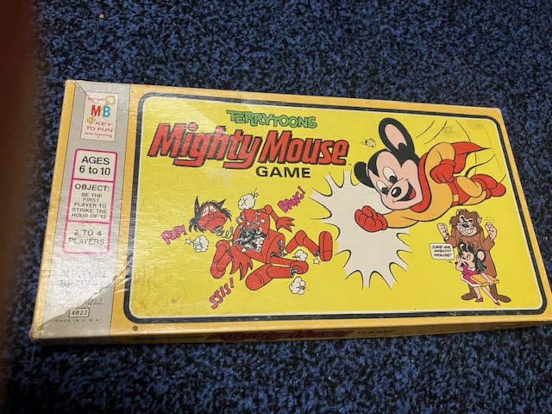 Vintage Mighty Mouse Terrytoons Board Game Classic Collectible - Etsy