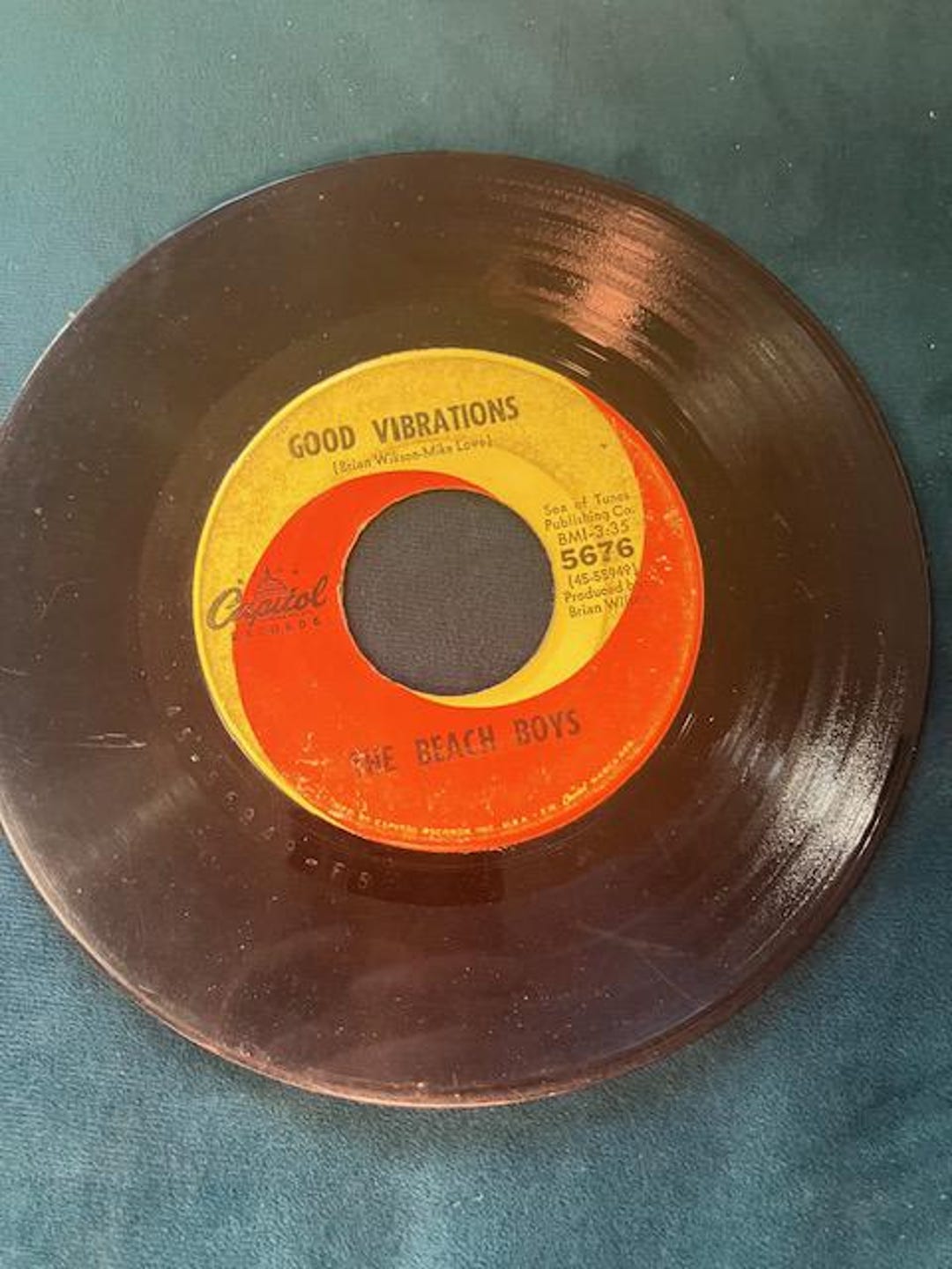 Beach Boys Good Vibrations Collectible Vinyl 45 RPM Single Record - Etsy