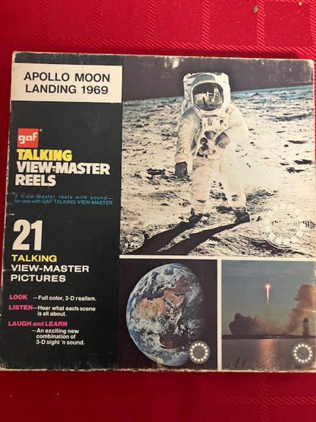 Vintage GAF Talking Viewmaster Reels Apollo Moon Landing 1969 Classic ...