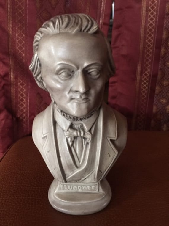 Bust of Wagner Ceramic Composer Memorabilia Vintage Estate - Etsy
