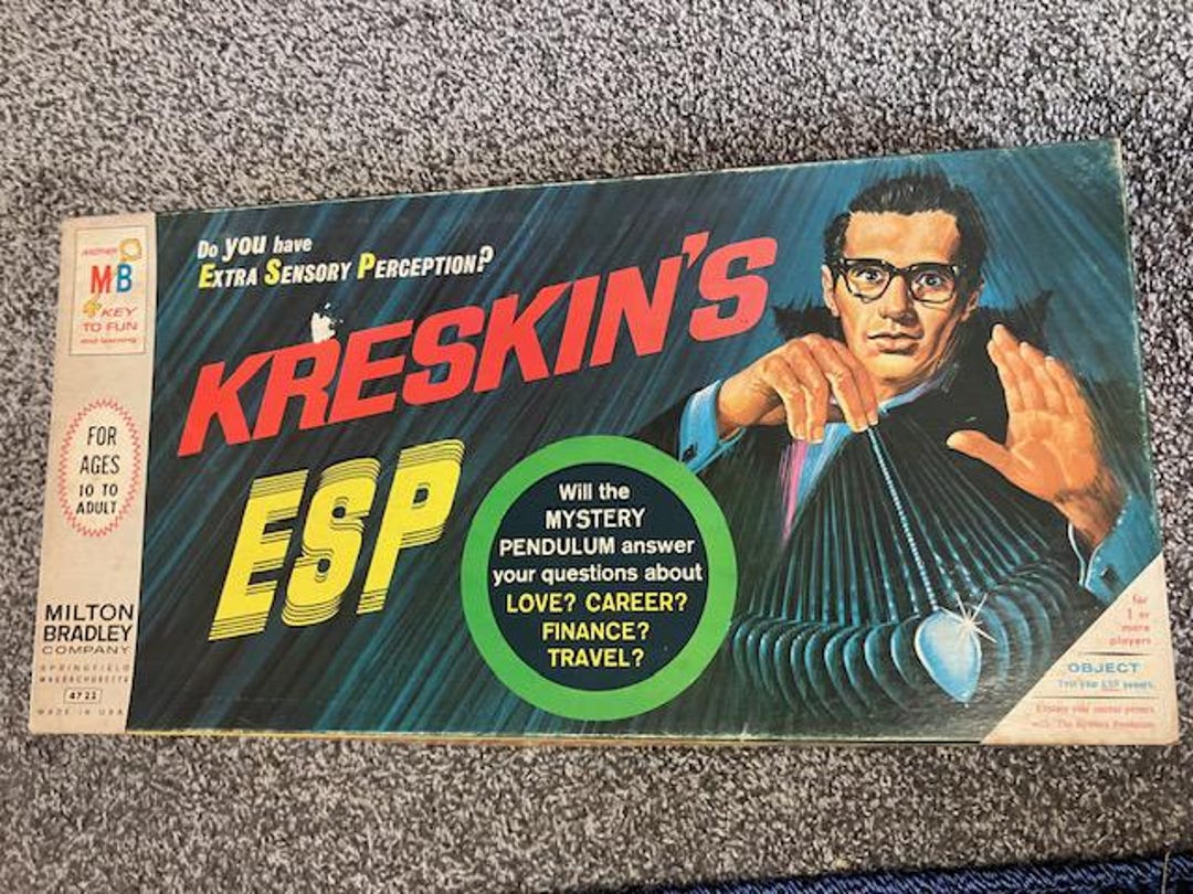 Kreskin's ESP Classic Milton Bradley Board Game 1980s Magic Sensory Collectible - Etsy