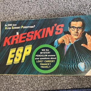 Kreskin's ESP Classic Milton Bradley Board Game 1980s Magic Sensory ...