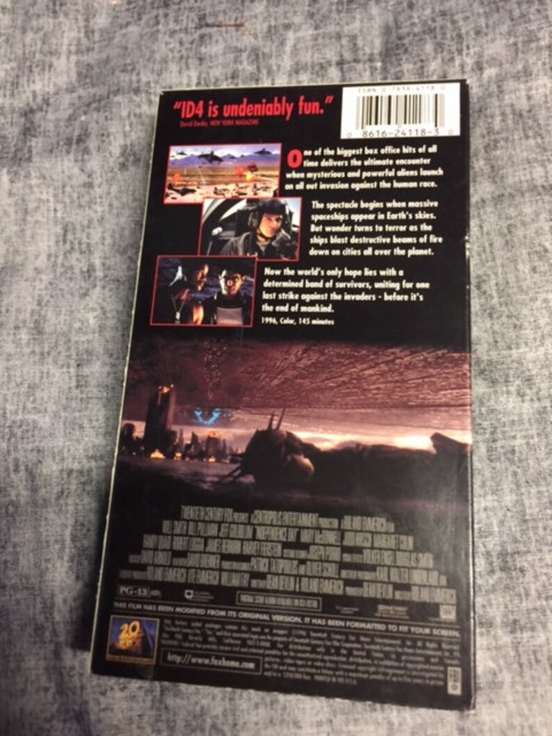 Independence Day Classic Film VHS Movie Cassette Vintage - Etsy