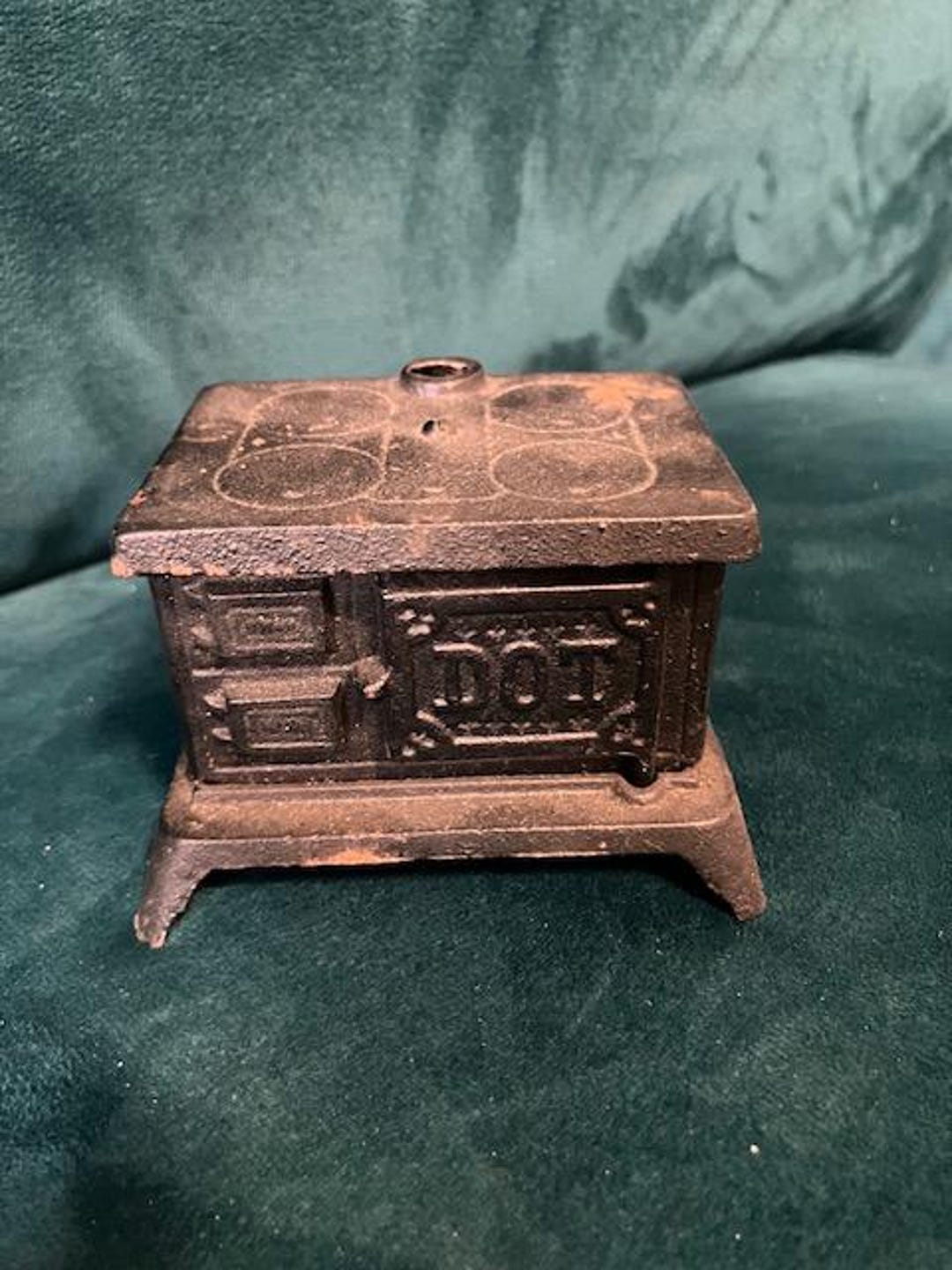 Cast Iron Dot Stove Neat Antique Vintage Figurine Collectible - Etsy