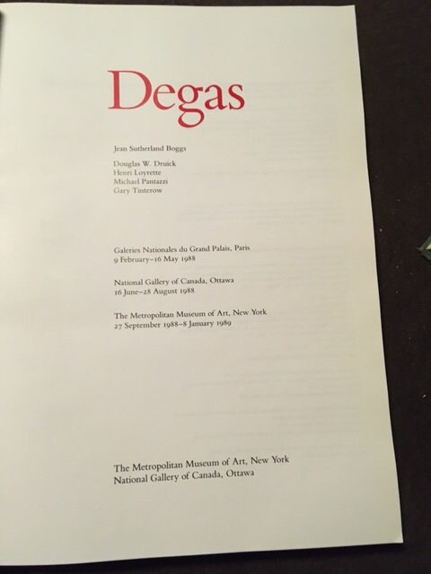 Degas Book - Metropolitan Museum of Art - Hardback Large Book - Etsy