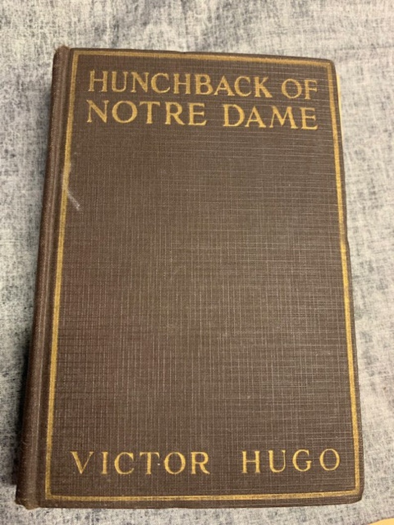 Victor Hugo Hunchback of Notre Dame A L Burt Co Antique Edition Undated ...