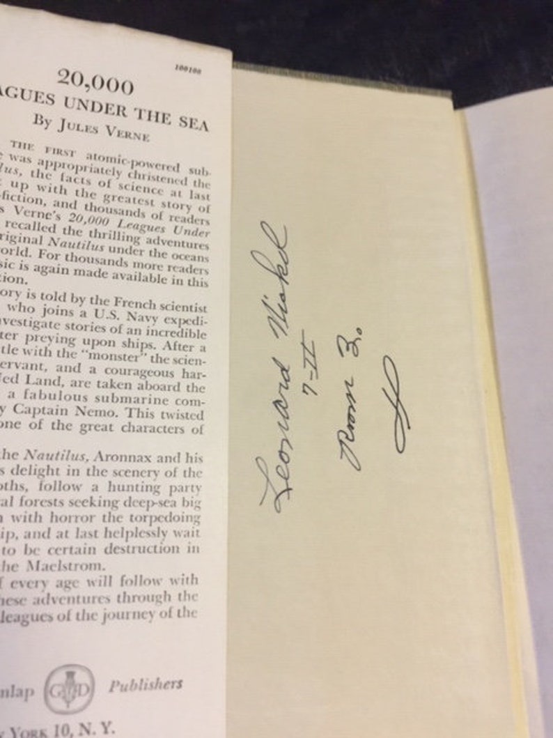 Jules Verne 20000 Leagues Under the Sea Mid-century Hardcover Edition ...