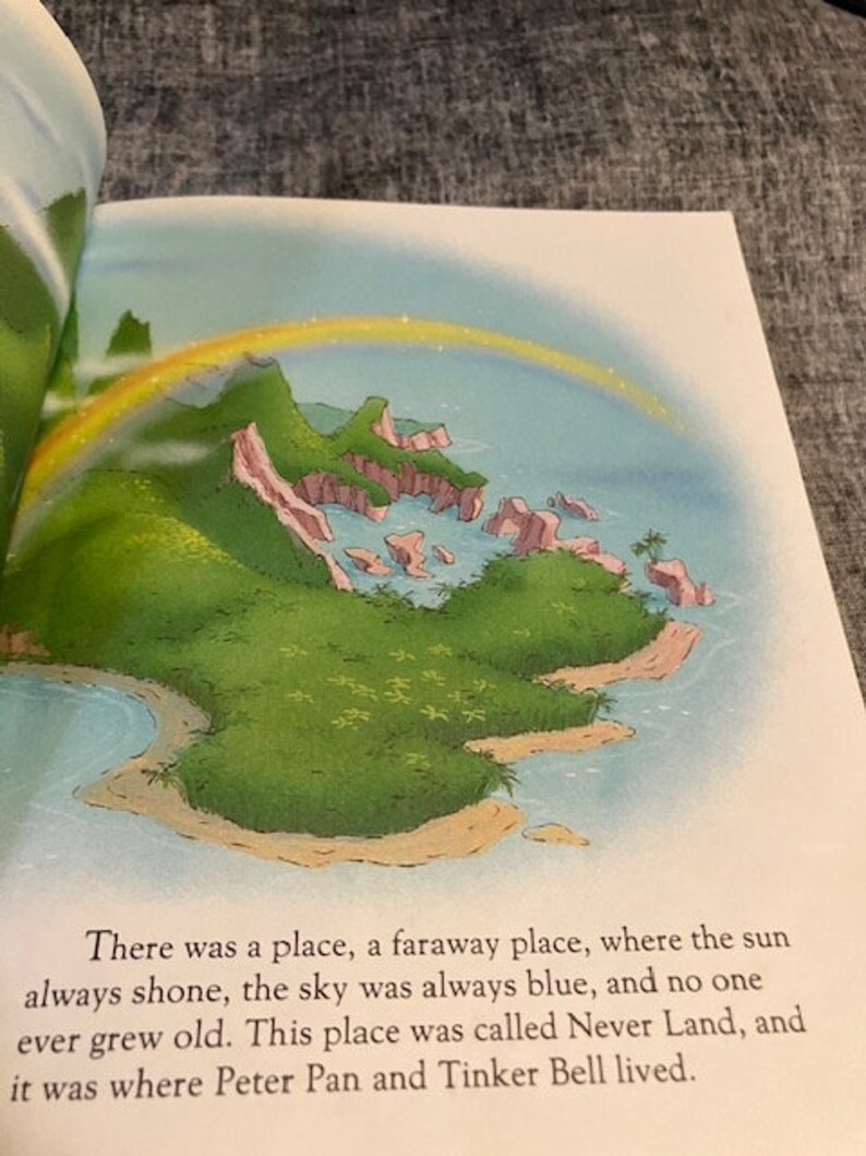 Disney Peter Pan Golden Book 1988 Hardcover - Etsy