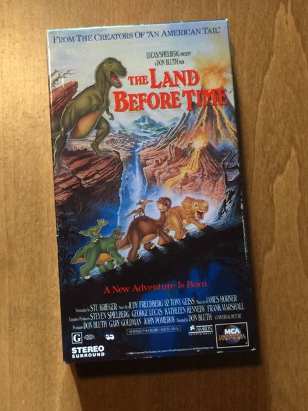 The Land Before Time VHS Iconic Series Retro Cassette Movie Cartoon ...