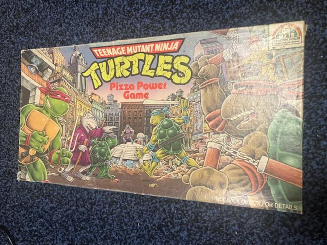 Teenage Mutant Ninja Turtles Pizza Power Game Random House Vintage ...