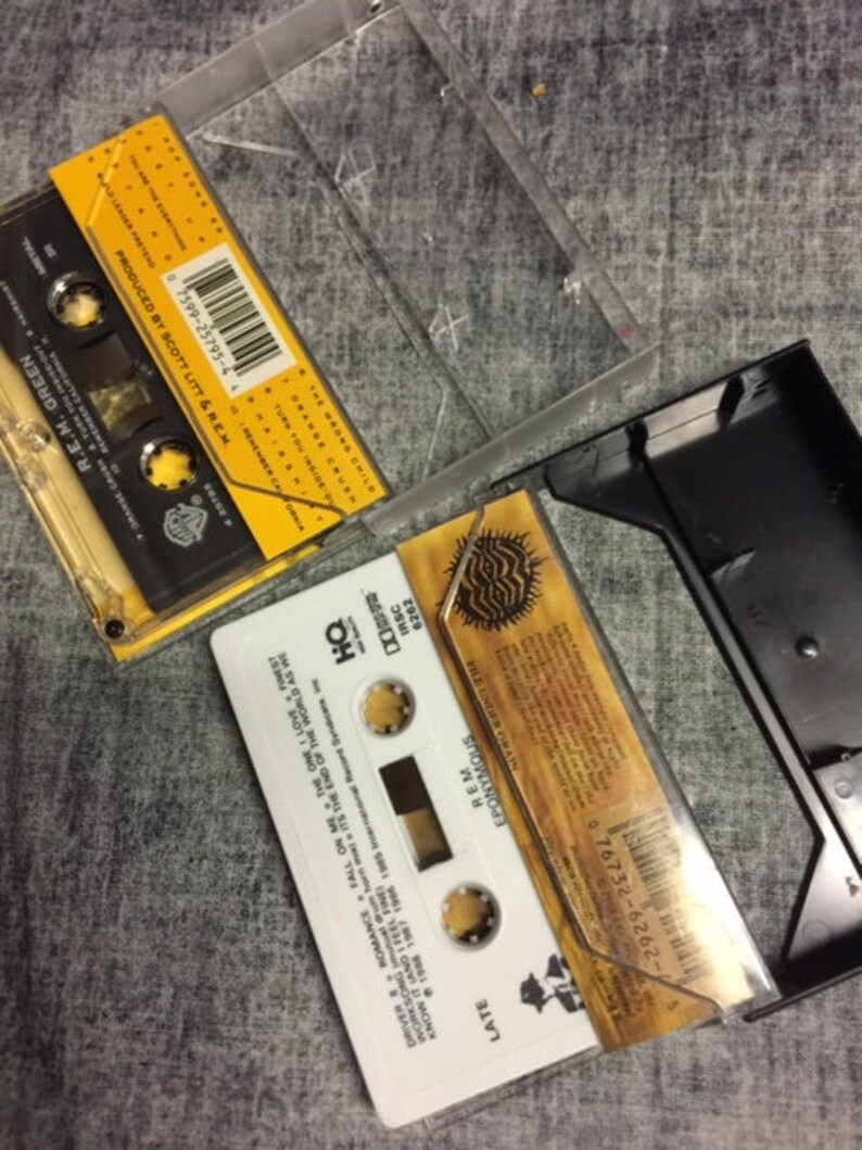 R.E.M. Vintage Cassette Tapes Green and Eponymous 1980s Pop Iconic ...