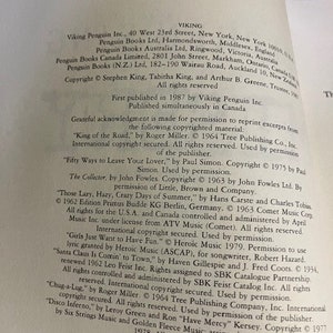 Stephen King Misery First Edition 1987 Viking Original Dust Jacket - Etsy
