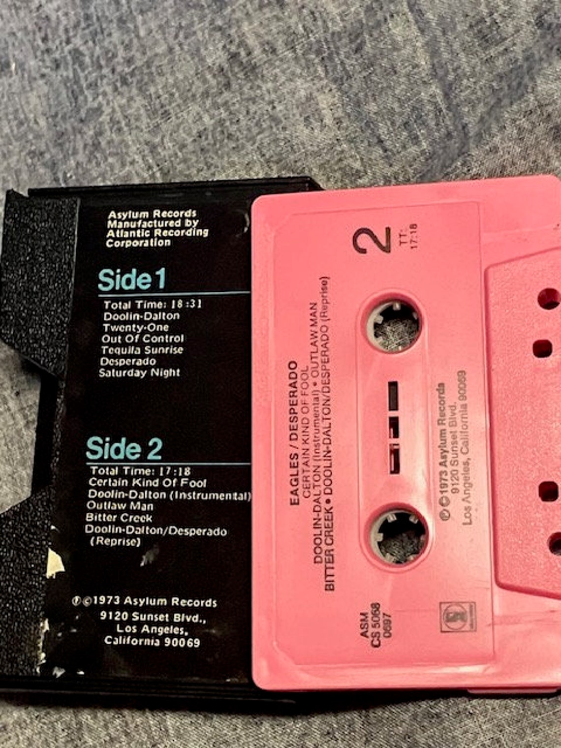 Eagles Desperado Asylum 1973 ASM CS 5068 0697 Vintage Rare Flat Access Case - Etsy