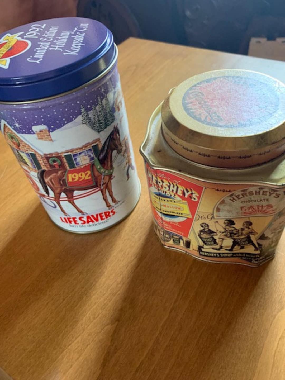 Vintage Sweets Tins Lifesavers Collectible 1992 and Hershey's Candy - Etsy