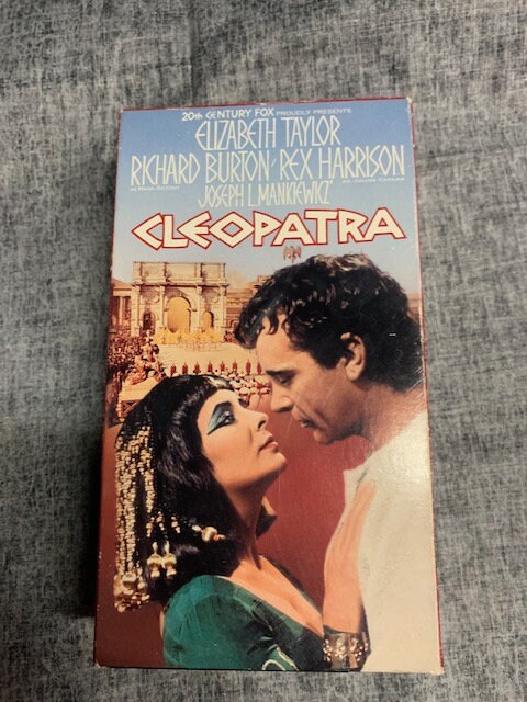 Cleopatra Double VHS Tape Movie Liz Taylor Classic Film - Etsy