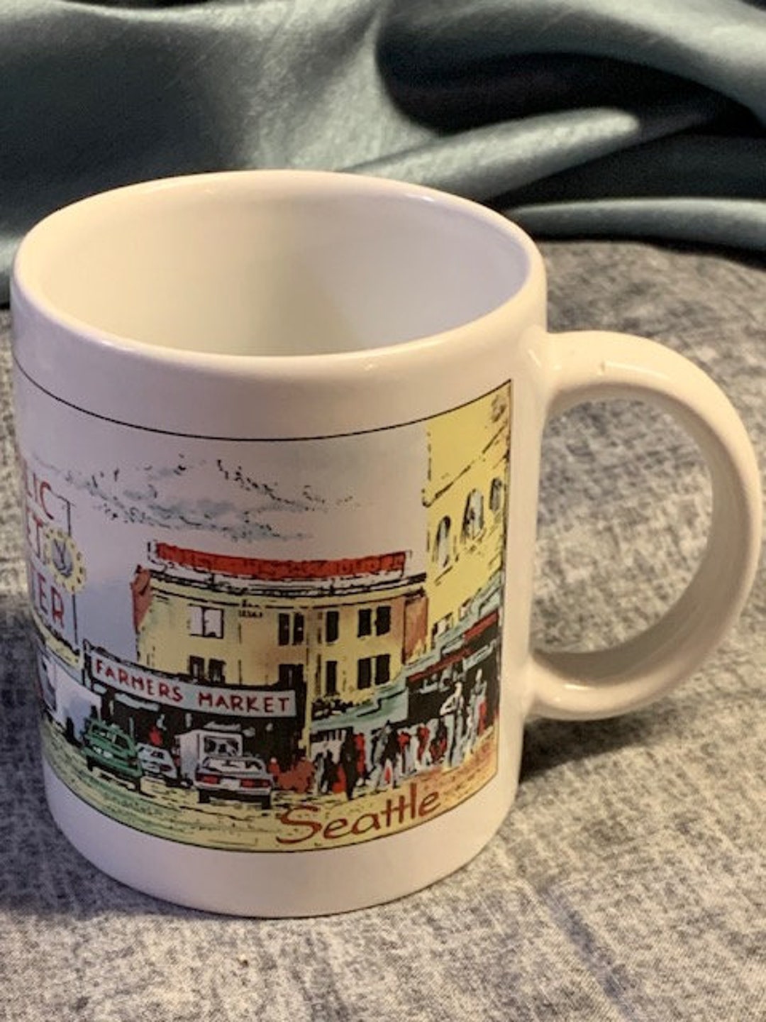 Seattle Vintage Iconic Mug Decorative Houseware Tableware Landmarks - Etsy