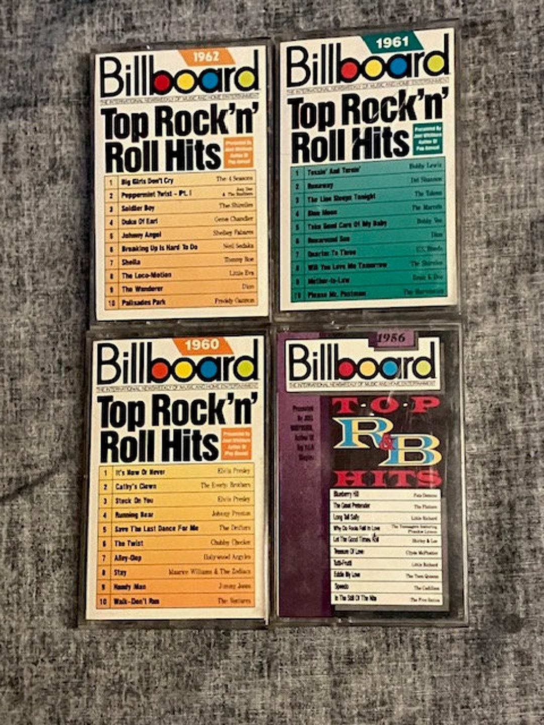 Billboard Chart Hits by Year Music Audio Cassette Tapes 1956, 1960 ...