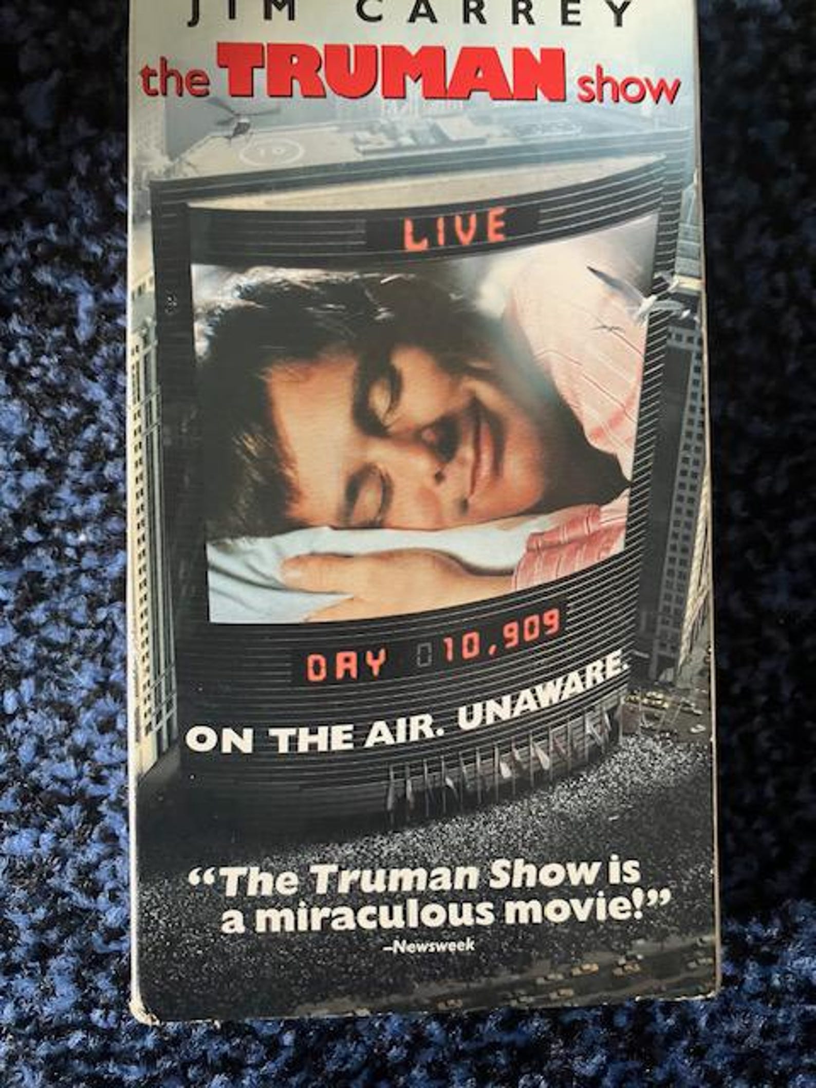 The Truman Show Jim Carrey Nostalgia Movie Film VHS Cassette - Etsy