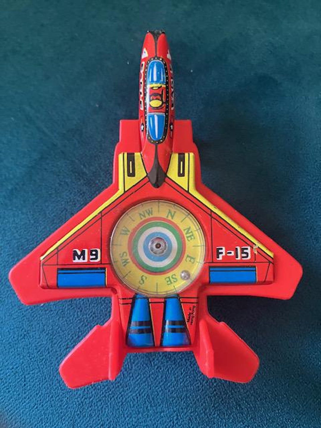 Jimmy Toys F15 Vintage Plastic Toy Jet With Spinner Collectible Red - Etsy