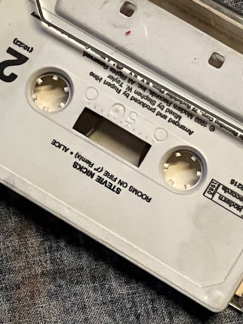 Stevie Nicks RARE Rooms on Fire/ Alice Cassette Tape Single - Etsy