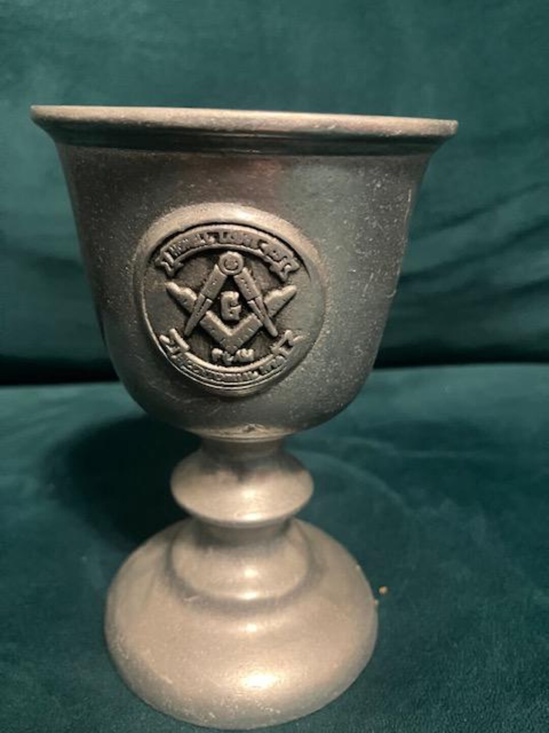 Wilton Armetale Pewter Masonic Goblet Vintage Ritual Drinkware ...