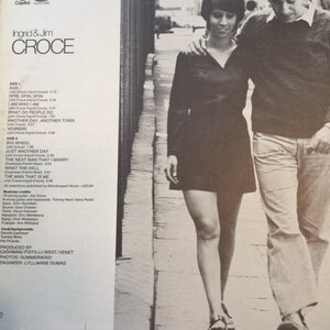 Croce Jim and Ingrid VERY RARE First Vinyl Record 33 RPM Album Vintage ...