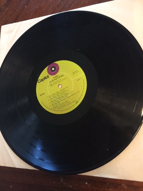 Croce Jim and Ingrid VERY RARE First Vinyl Record 33 RPM Album Vintage ...