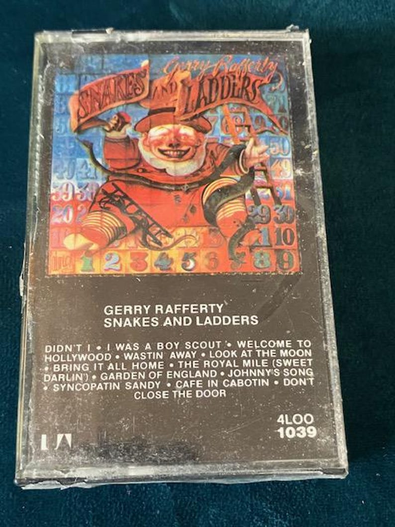 Gerry Rafferty Snakes and Ladders 1980 SEALED Classic Audio Cassette ...