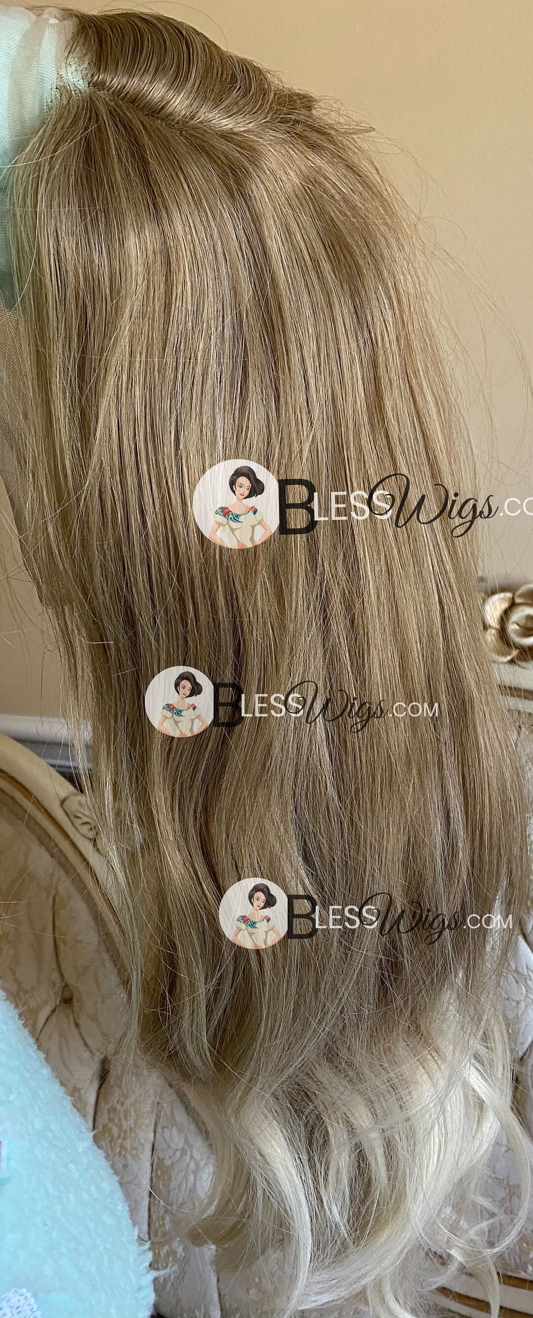 One of a Kind Beautiful Ash Blonde With Platinum Blonde Tip. European ...