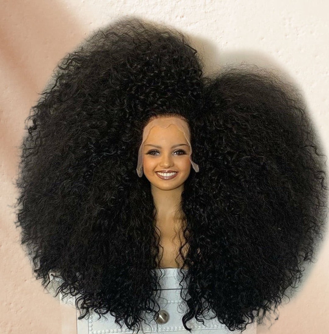 Big Afro Curls Lace Wig Human Hair Lace Front Wigs Beautiful Big Afro Curls Lace Wig Human Hair Lace Front Wigs Beautiful