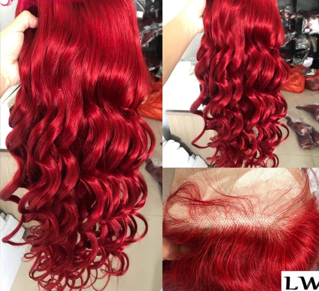 Bright Red Curly Hair