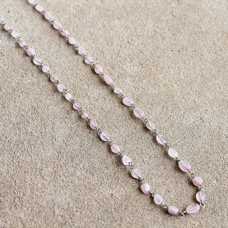 Multi-gemstone Chain Necklace | Rainbow Gemstone Necklace | Long Boho ...