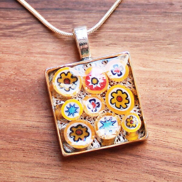 Square Pendant - Etsy