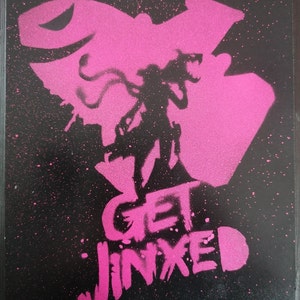 League of Legends Arcane Jinx Spray Painting A4 - Etsy