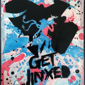 League of Legends Arcane Jinx Spray Painting A4 - Etsy