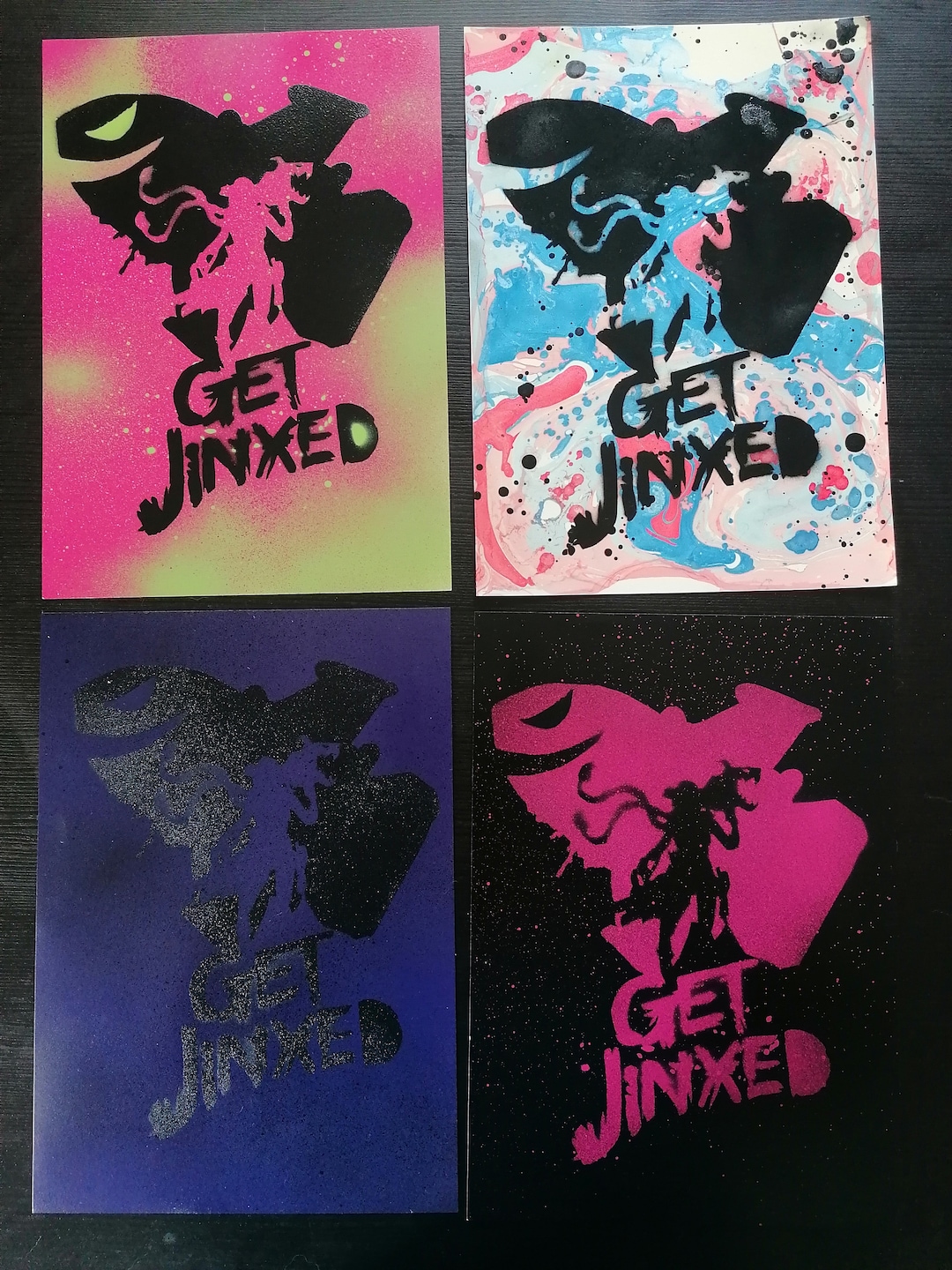 League of Legends Arcane Jinx Spray Painting A4 - Etsy