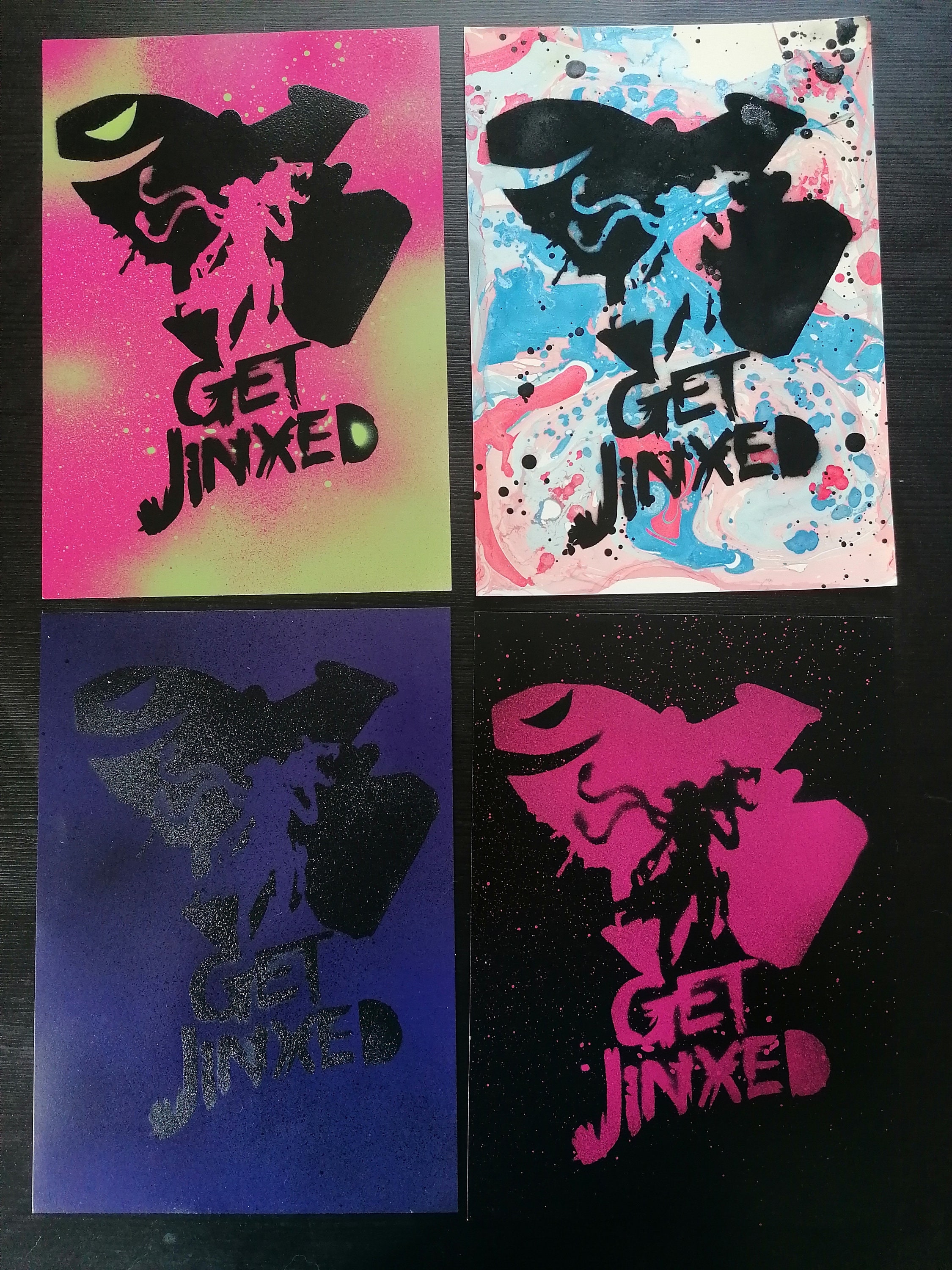 League of Legends Arcane Jinx Spray Painting A4 - Etsy