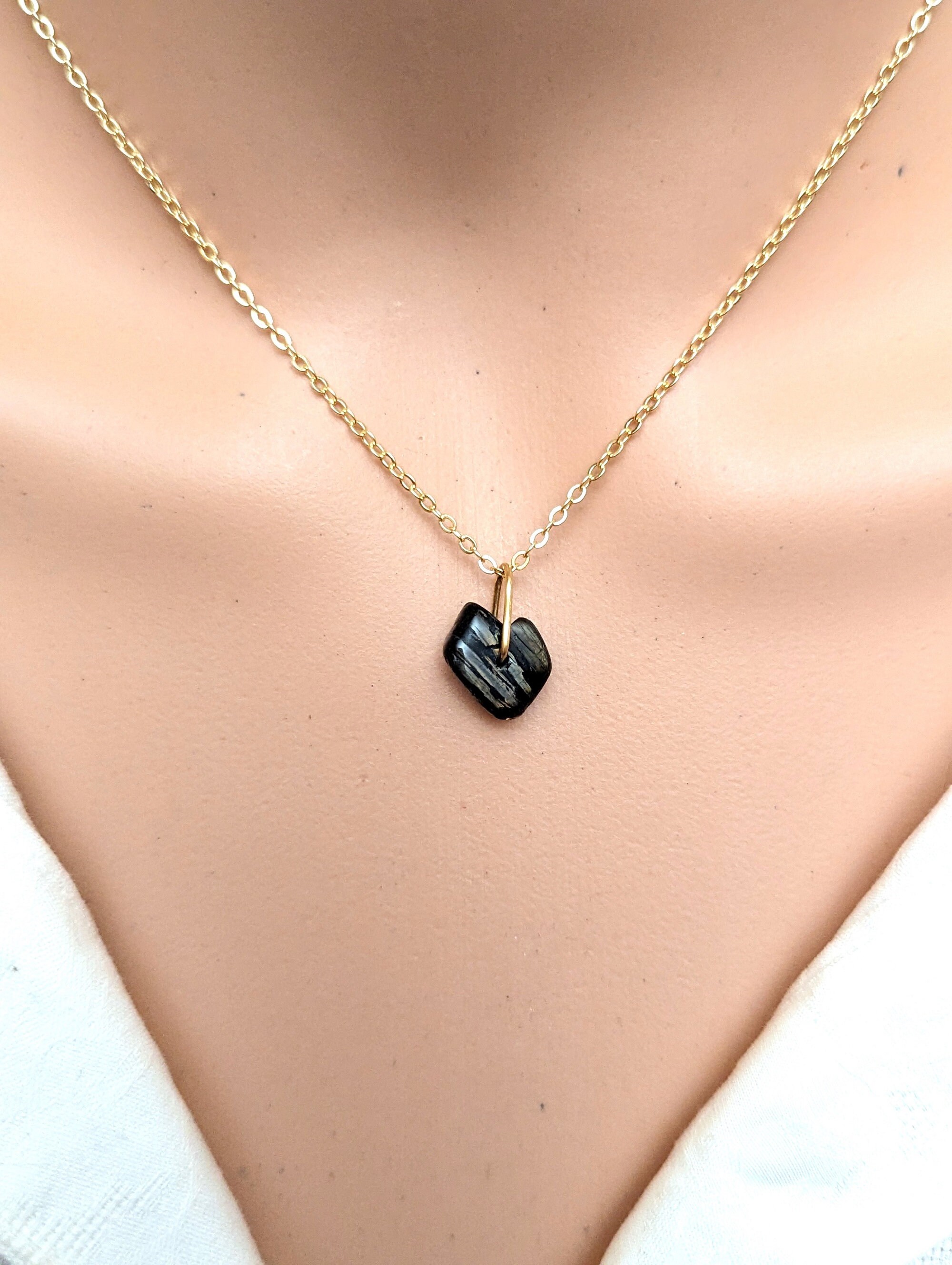 Rare Nuummite Pendant Necklace Shadow Work, Dark Night of the Soul ...