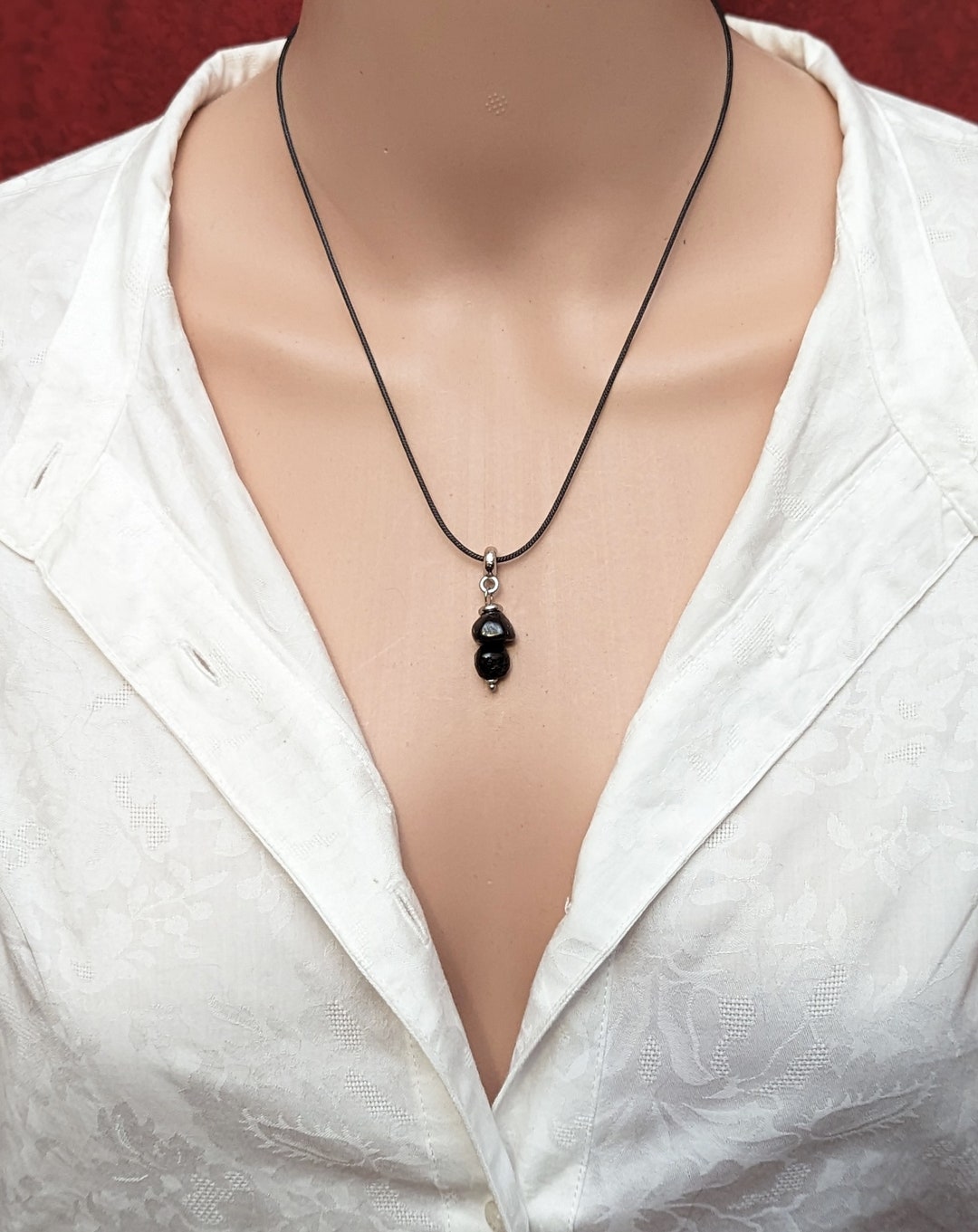 Rare Nuummite Pendant Shadow Work, Dark Night of the Soul, Protection ...