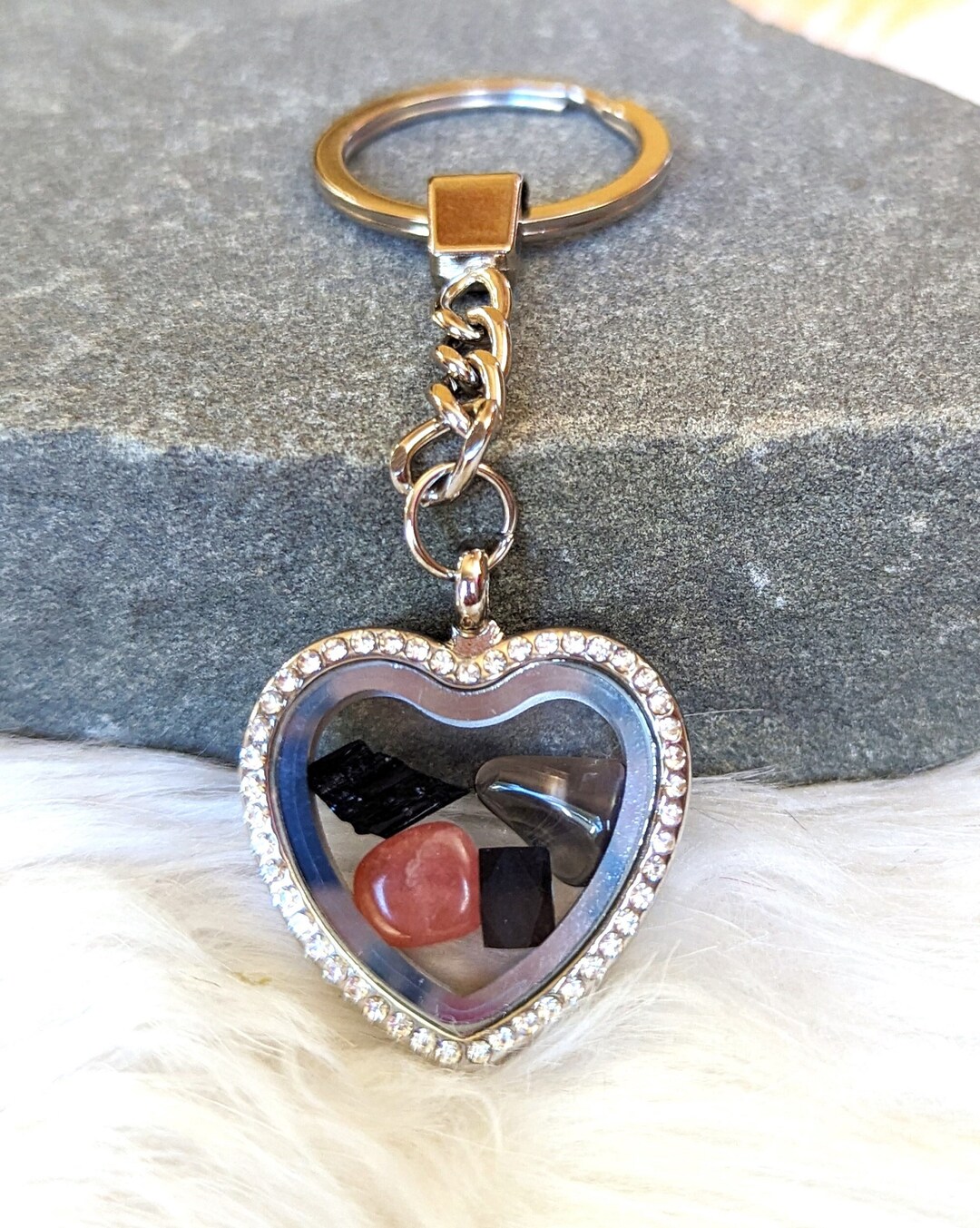 Keychain Locket Friendship Gift Grief Bereavement Loss Love - Etsy