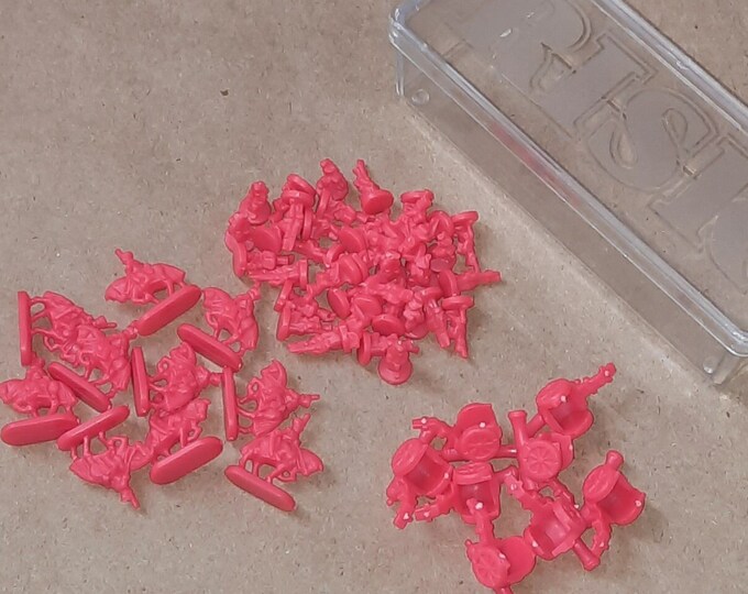 Vintage Risk Game RED Replacement Pieces Clear Case - Etsy
